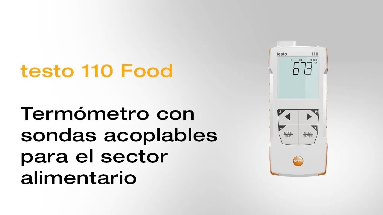 Testo 110 Food: termómetro con Bluetooth para alimentación | Be sure ...