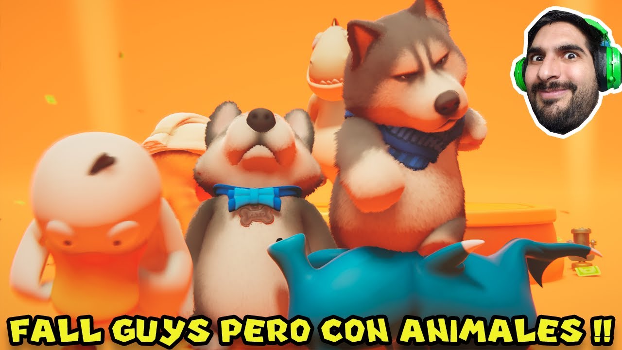 FALL GUYS PERO CON ANIMALES !! - Party Animals con Pepe el Mago (#1 ...