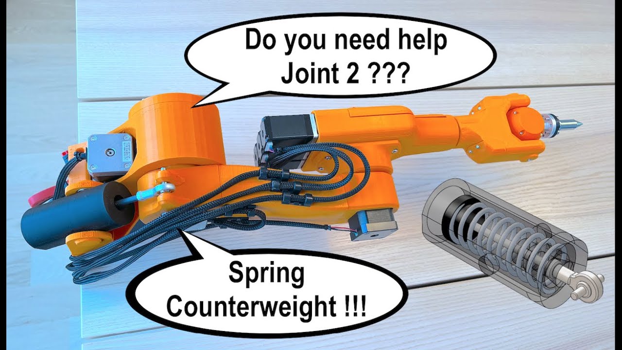 Mini Robot Arm Counterweight Joint 2 - YouTube