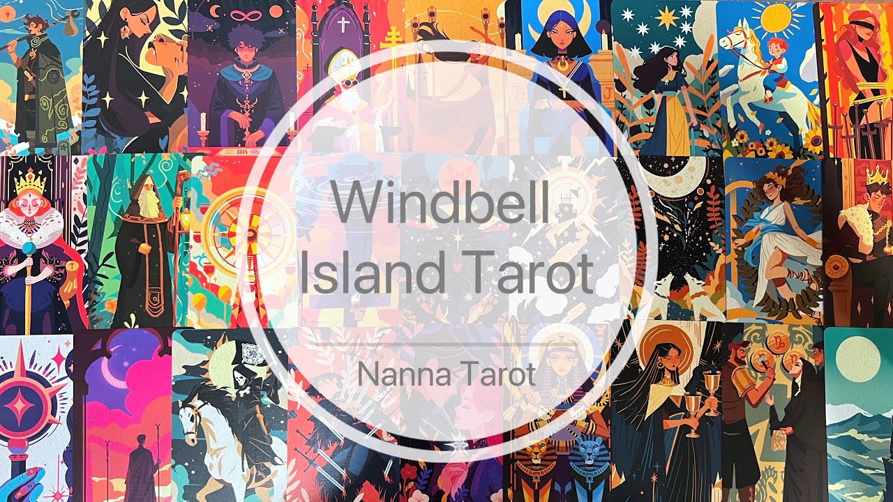 開箱 🥀 熱島風鈴塔羅牌-鍍邊典藏版 • Windbell Island Tarot - Collector's Edition ...