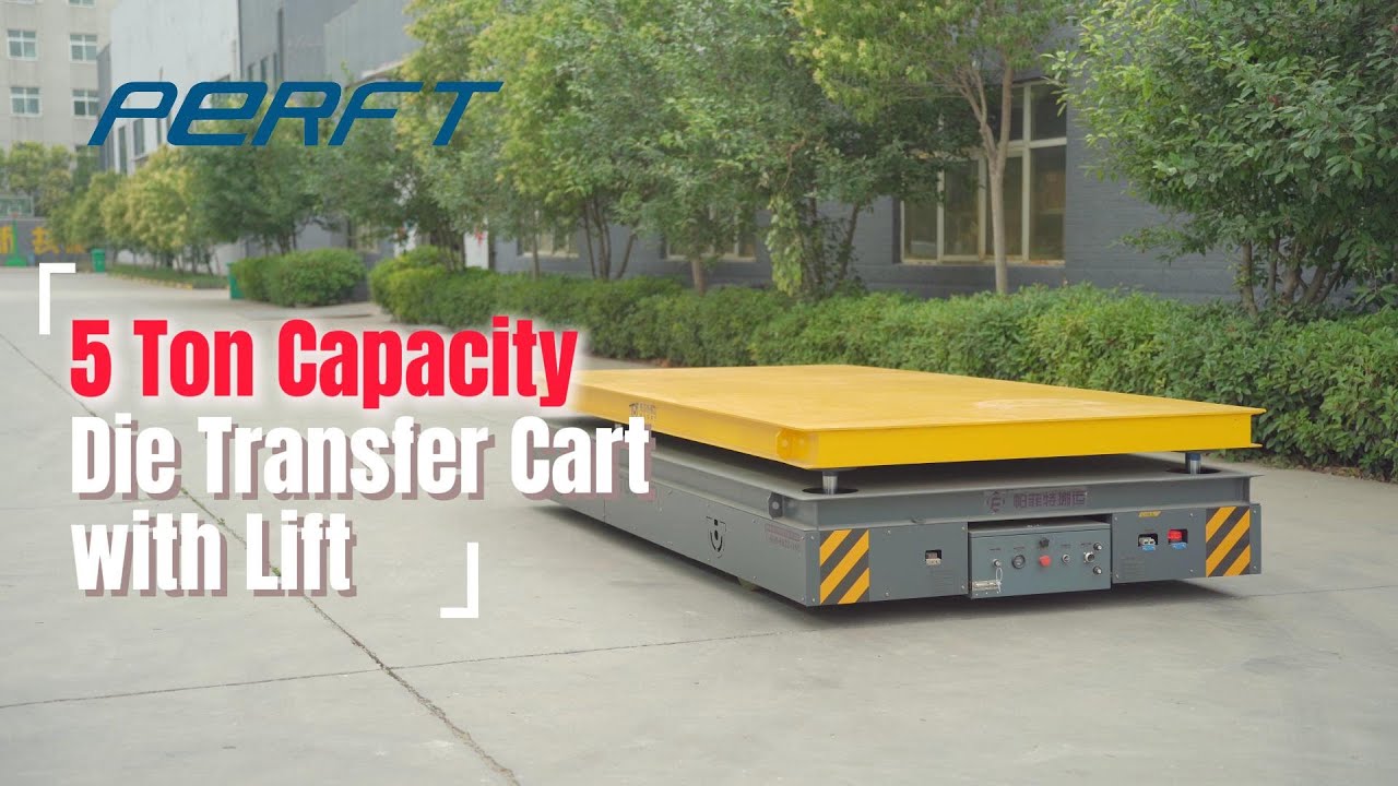 5 Ton Capacity Die Transfer Cart with Lift - YouTube