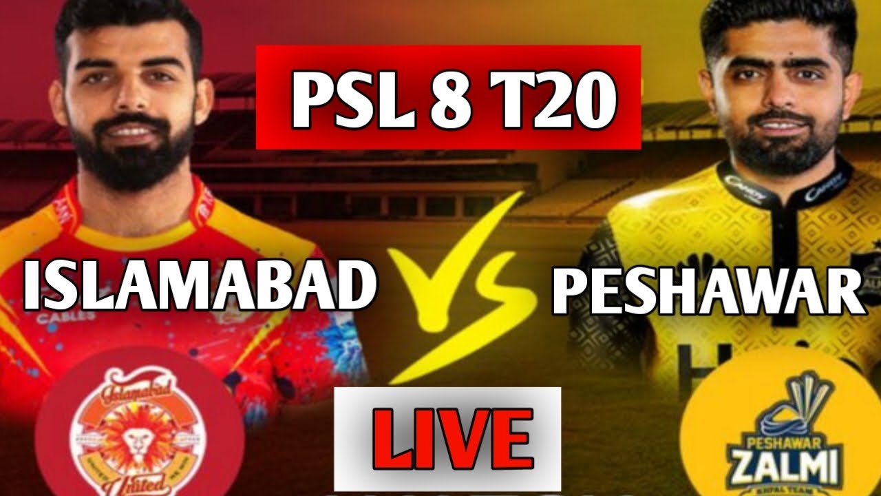 PSL : Islamabad vs Peshawar Psl 8 Eliminator Match T20 #cricket #live # ...
