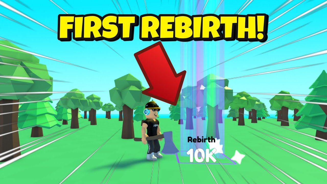 I GOT MY FIRST REBIRTH IN TIMBER ROBLOX!! - YouTube