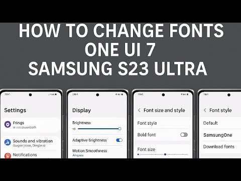 New Fonts on One UI 7 | Samsung S23 Ultra Tutorial - YouTube