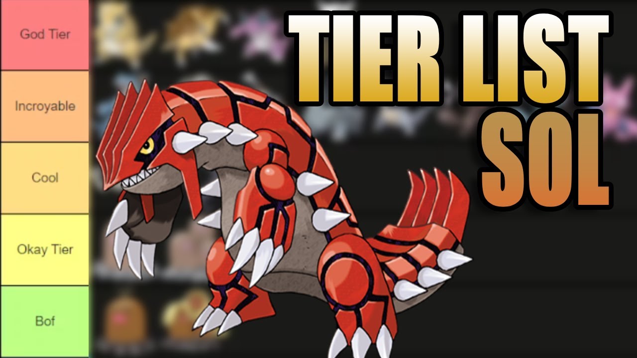 TIER LIST POKÉMON TYPE SOL - Mon avis 1G à 9G - YouTube
