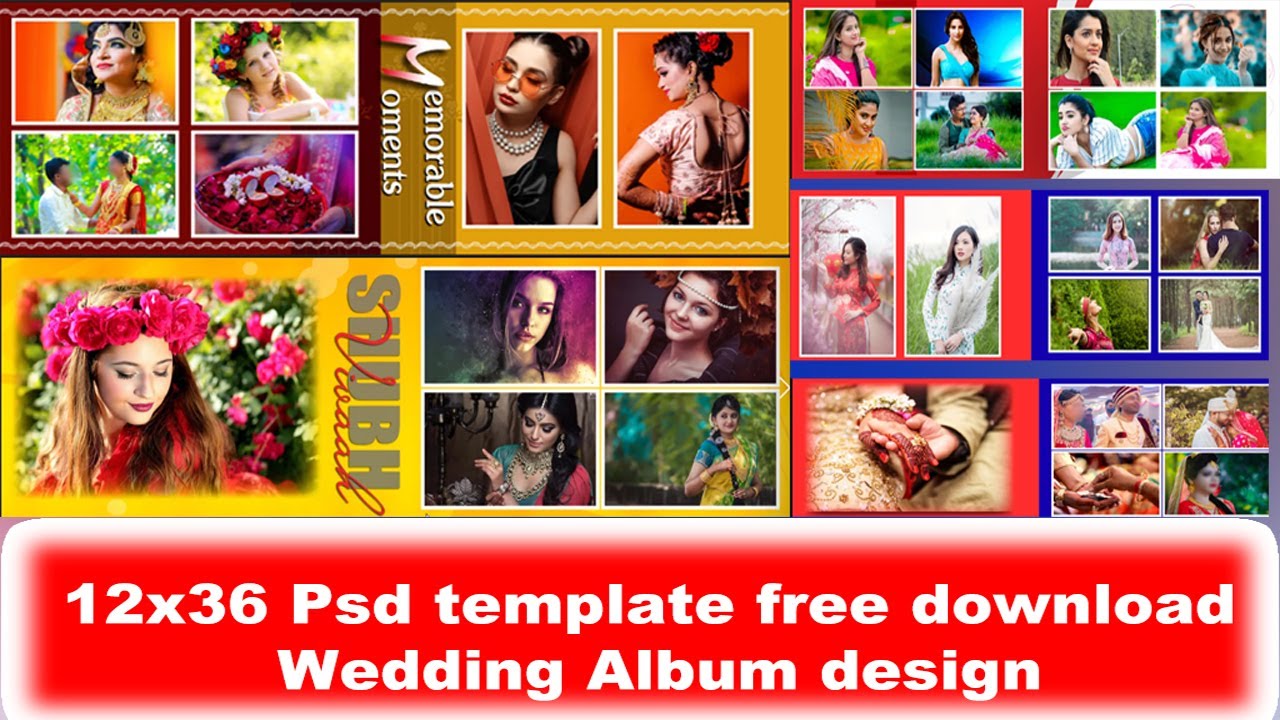 12x36 Wedding PSD Template | FREE DOWNLOAD | Vol-1 - YouTube