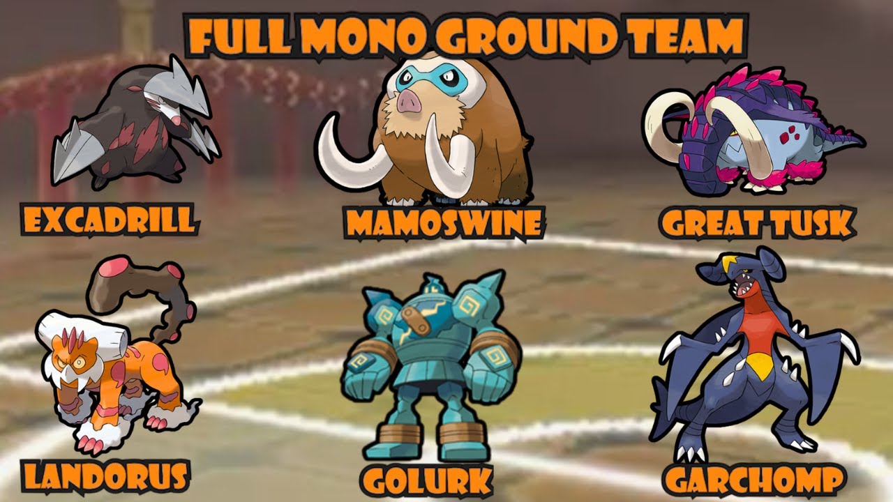FULL MONO GROUND POKEMON TEAM IS SO AMAZING ON POKEMON SHOWDOWN - YouTube