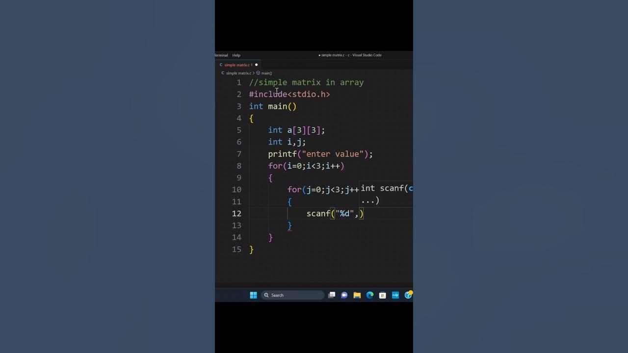 Programming Array #reel #foryou #shortvideo #ytshorts #coding - YouTube