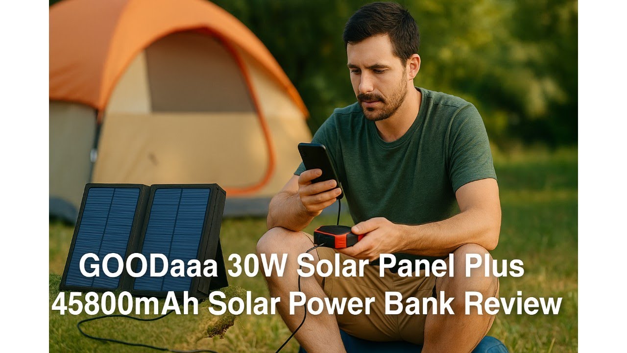 ☀️ GOODaaa 30W Solar Panel Plus 45800mAh Solar Power Bank Review ☀️ ...