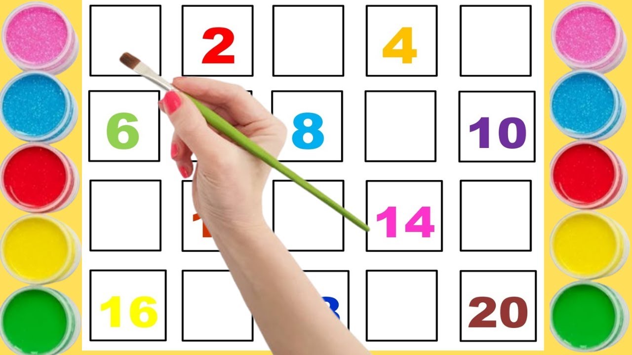 1 से 20 तक Missing Numbers 🔢 | Find the Missing Number | Kids Learning ...