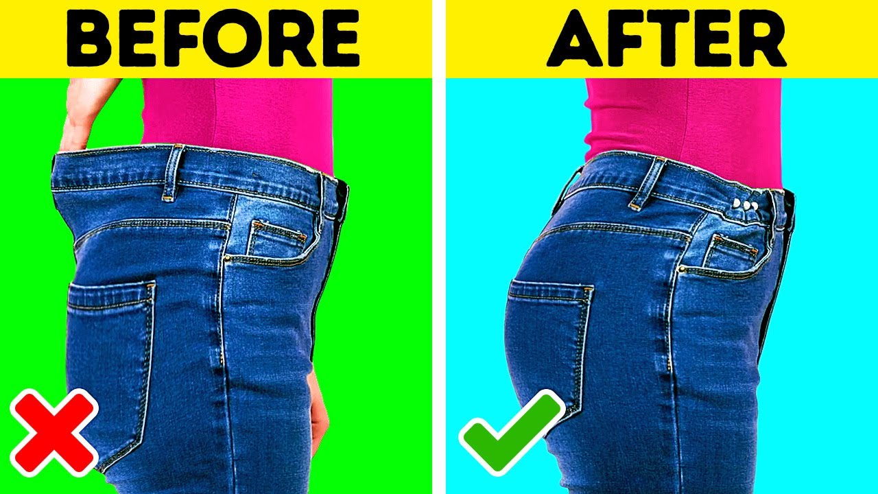32 AWESOME JEANS HACKS - YouTube