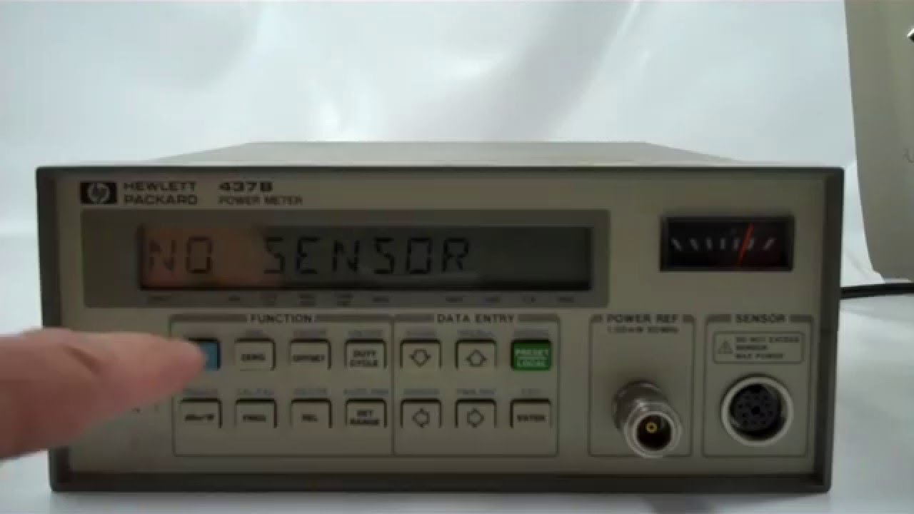 HP 437B Power Meter Operation w/o sensor - YouTube