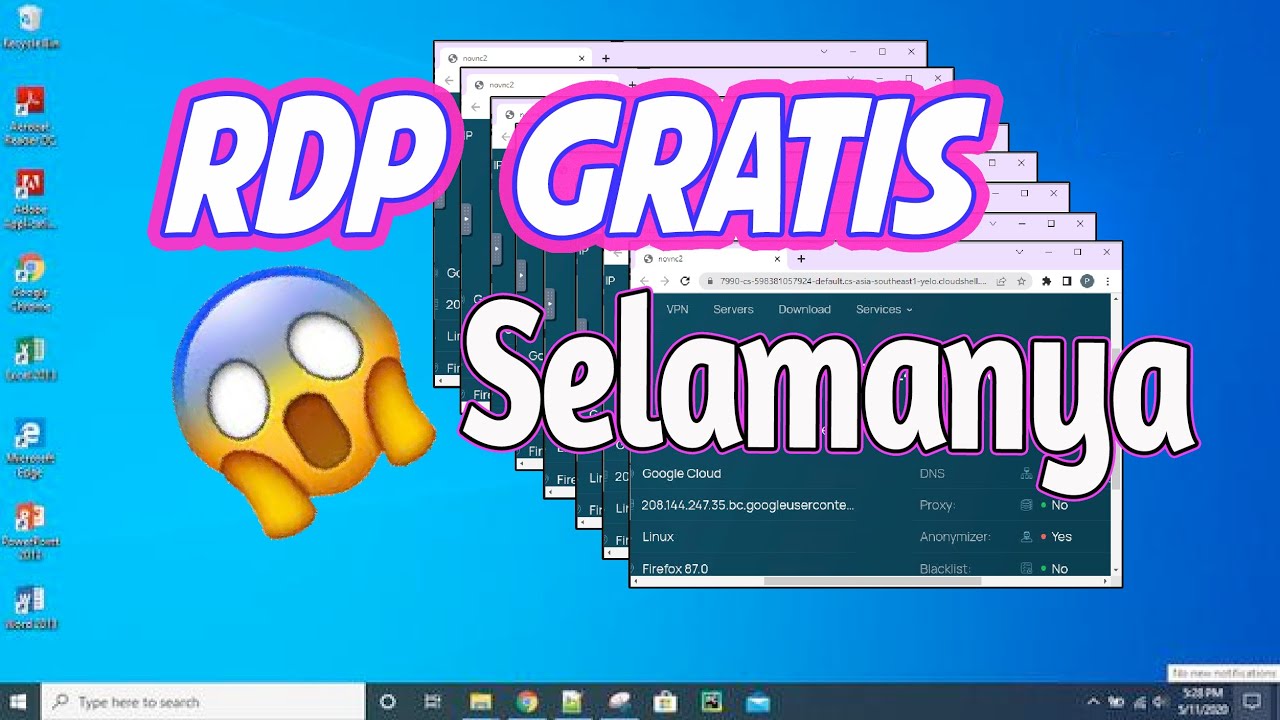 Cara membuat RDP GRATIS Selamanya Sampe Puas - YouTube