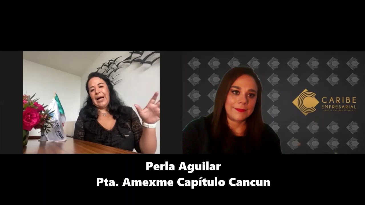 Perla Aguilar, Presidenta de AMEXME Capítulo Cancún - YouTube