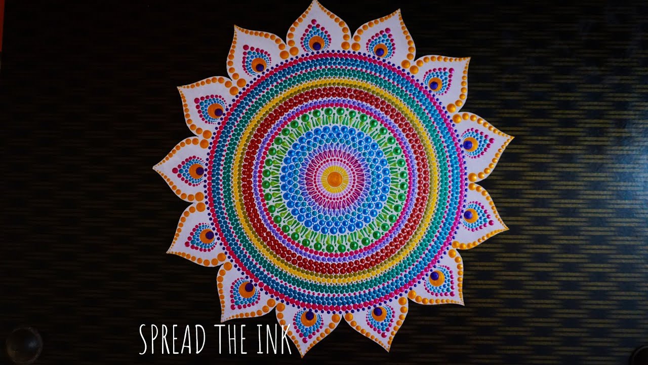 Dot Mandala Tutorial Step By Step - YouTube