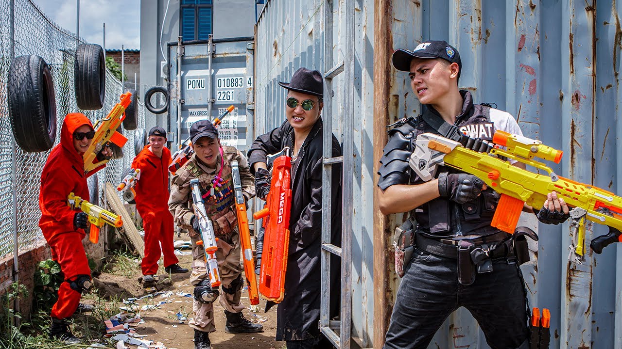 LTT Game Nerf War : Captain Warriors SEAL X Nerf Guns Fight Braum Crazy ...