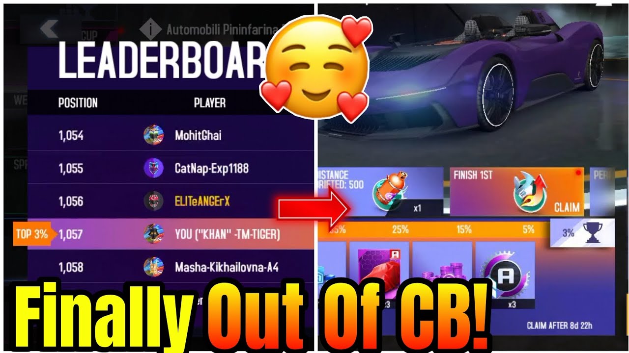 [ Asphalt 8 ] OUT Of *CB* Finally!!! 🤩 | Playing The Automobili B95 Cup ...
