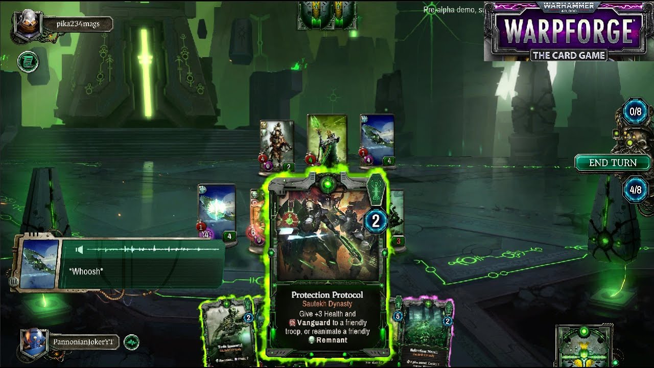 Warhammer 40k Warpforge The Card Game with Necron hero Nemesor ...