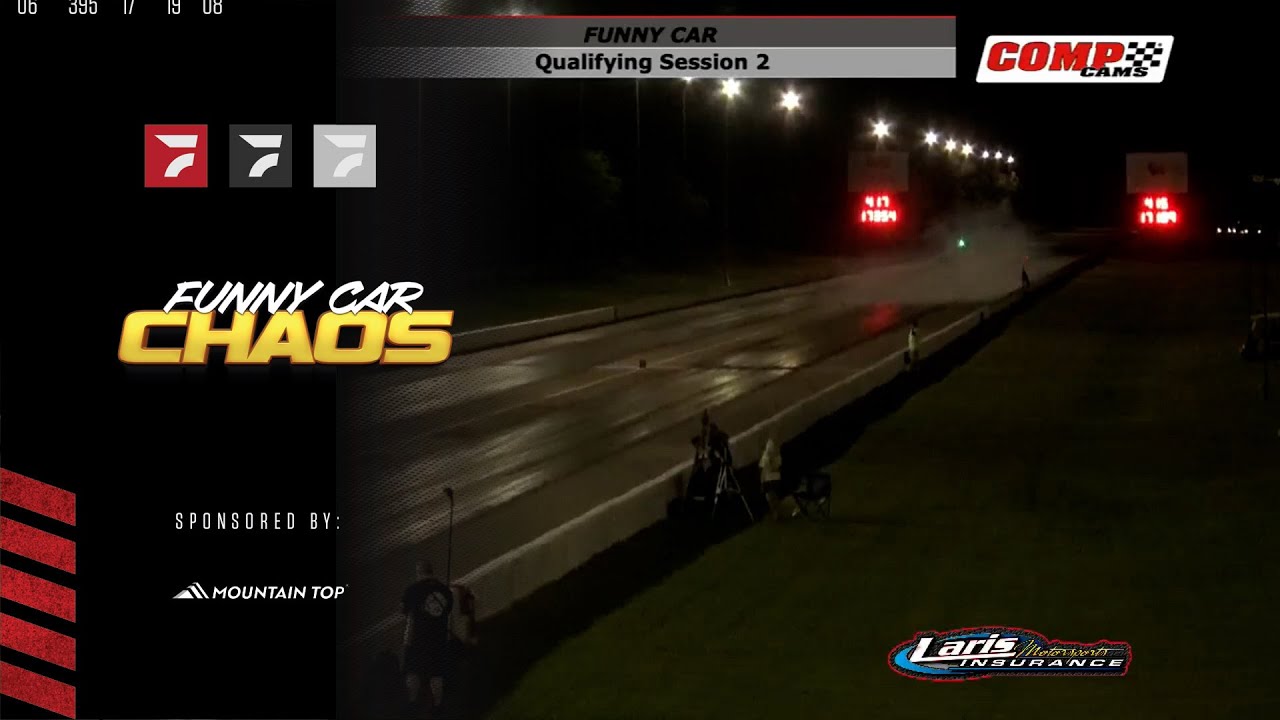 Chuck Loftin Goes Up in Smoke at Funny Car Chaos at Pine Valley - YouTube