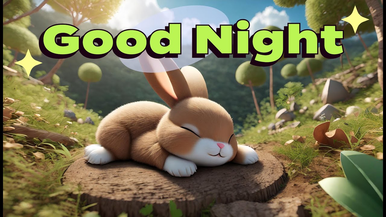 Good Night Bunny 🐇 A Magical Forest Adventure with Serene Melodies ...