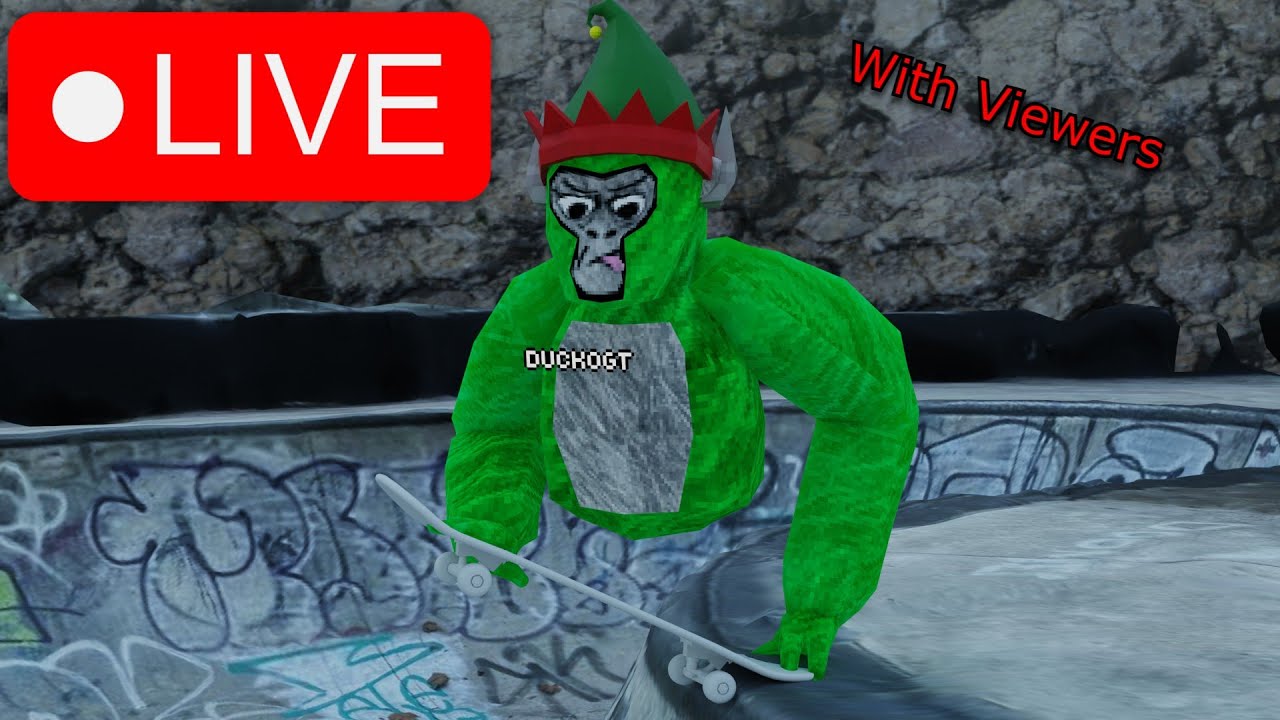 🔴Gorilla Tag Livestream🔴 (SKATEBOARDING UPDATE) #gtag #shorts - YouTube