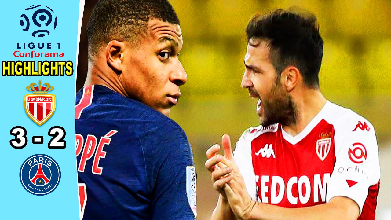 AS Monaco vs Paris Saint-Germain in Ligue 1 France I Goals Highlights ...