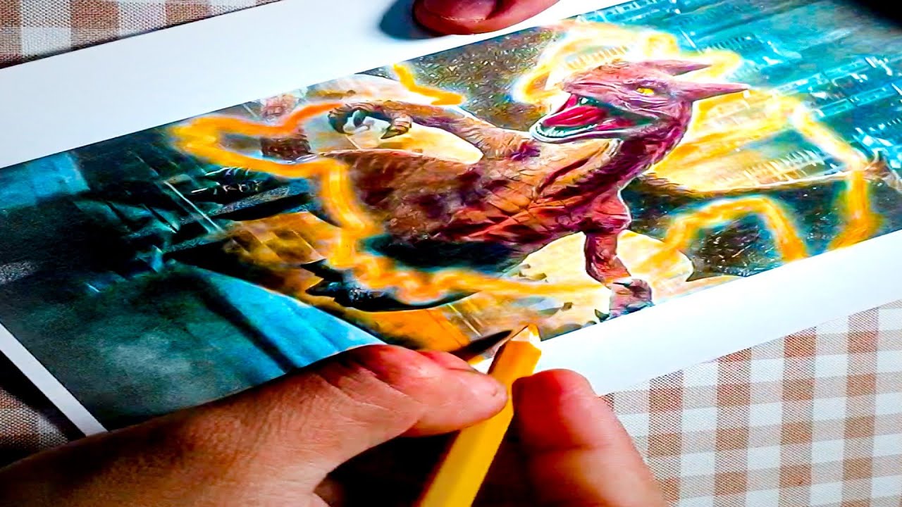 Pokemon Lizardon Coloring Posters in Battle Mode | Create Your Own Epic ...