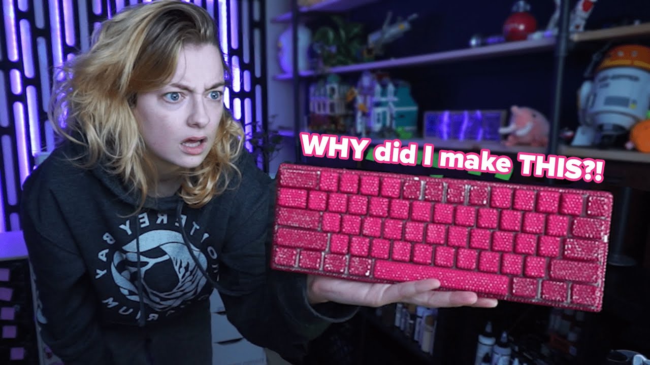I made the most USELESS Keyboard EVER | but at least it's sparkly - YouTube