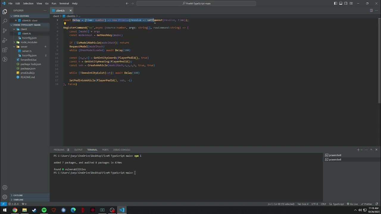 How to code FiveM in typescript! - YouTube