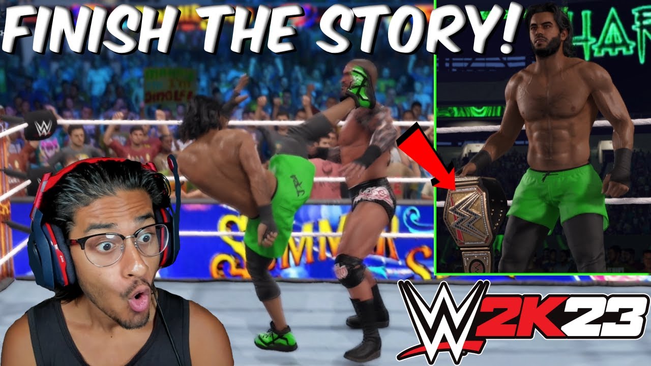 JR4 Finishes The Story And Becomes WWE CHAMPION! WWE 2K23 MyRise FINALE ...