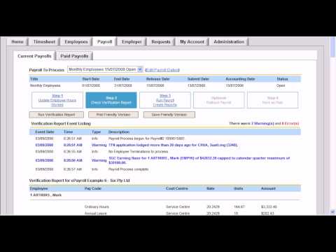 ePayroll_Payroll Process Demonstration - YouTube