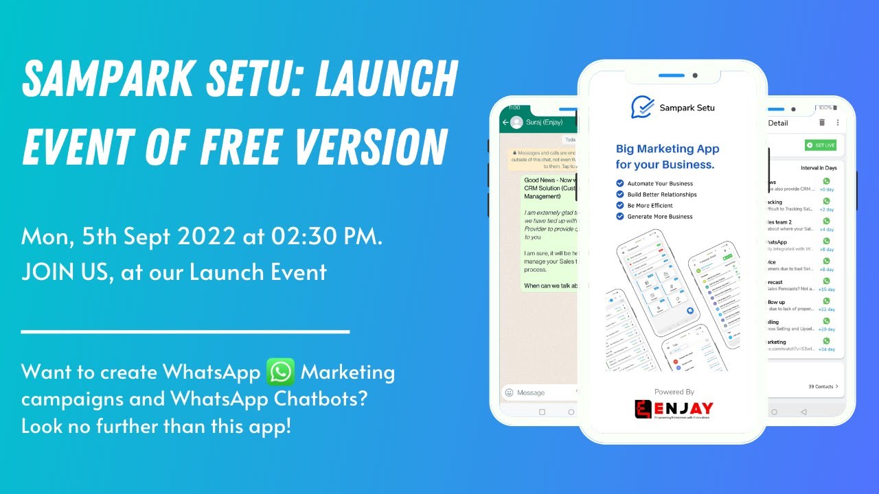 Sampark Setu: Launch Event of Free Version - YouTube