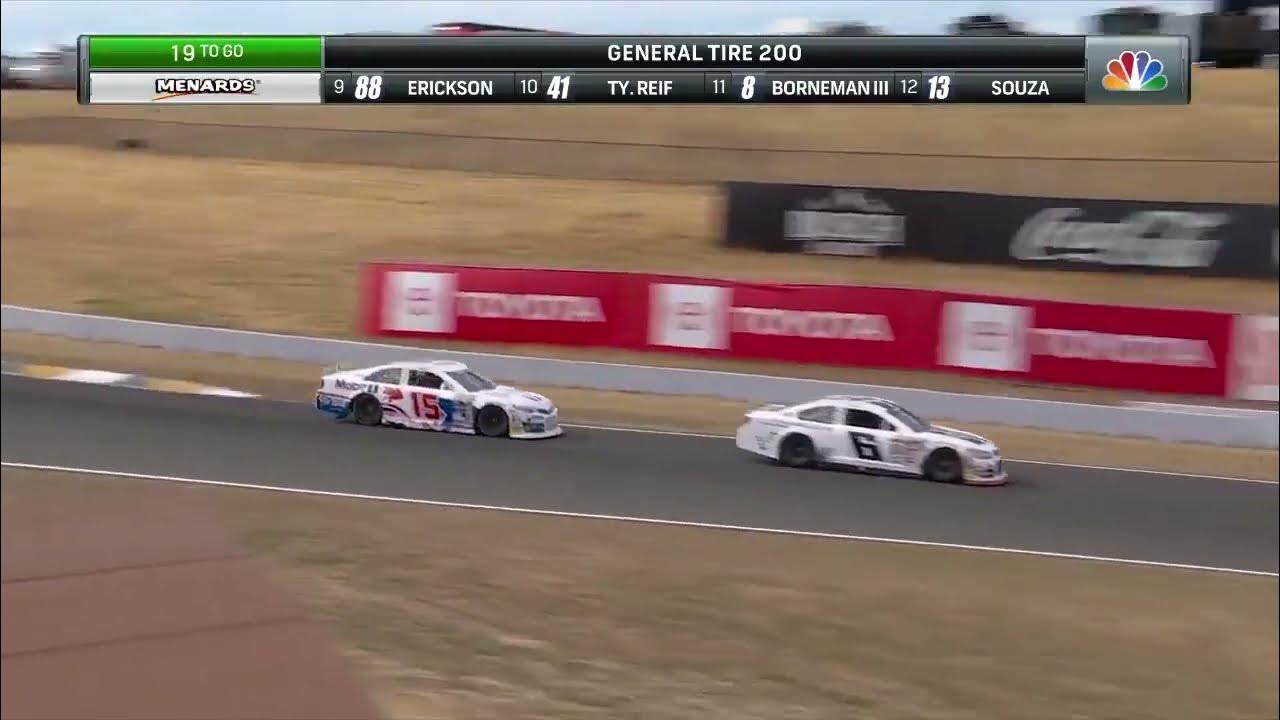2023 ARCA Menards Series West General Tire 200 at Sonoma - Eric Nascimento Crash - YouTube