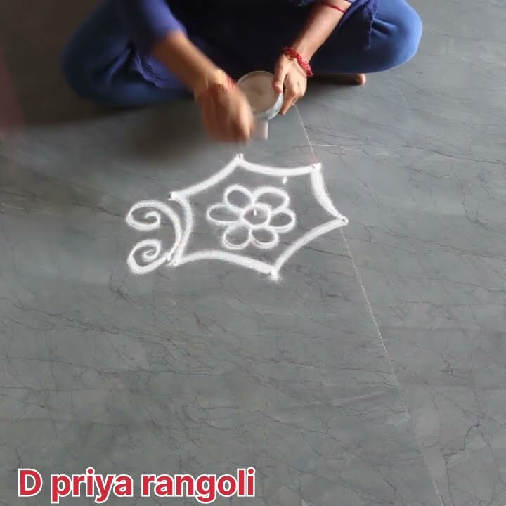 Easy and simple rangoli, 3*2 dot rangoli, daily Rangoli, kolam, muggulu ...