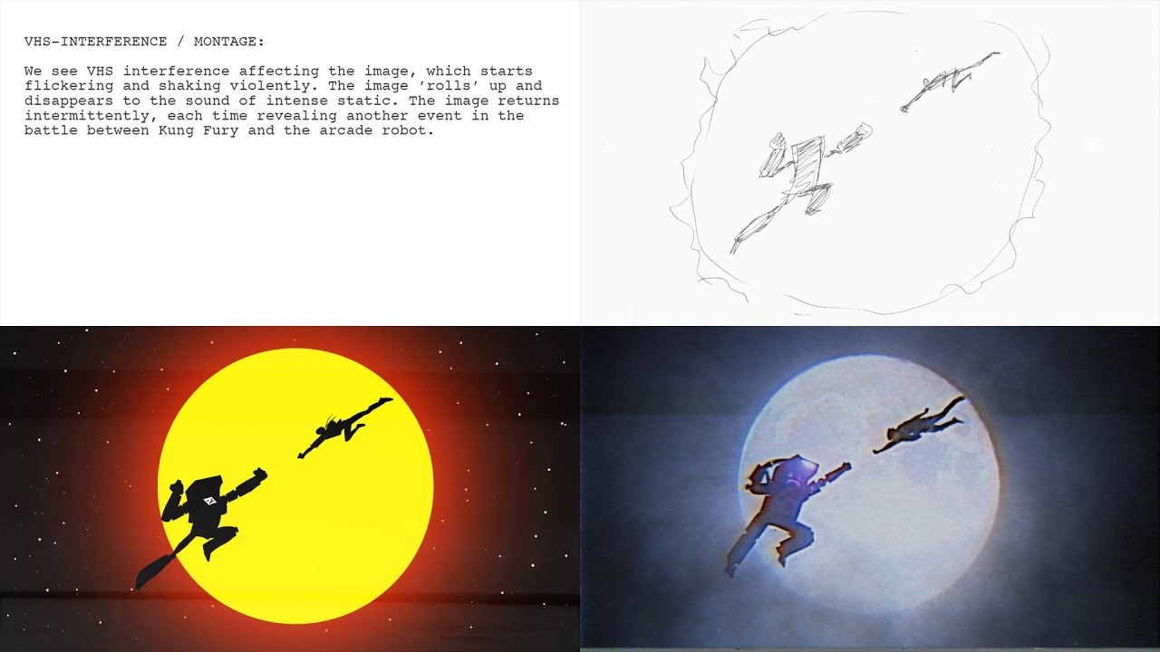 Storyboard: Kung Fury vs Arcade Robot - YouTube