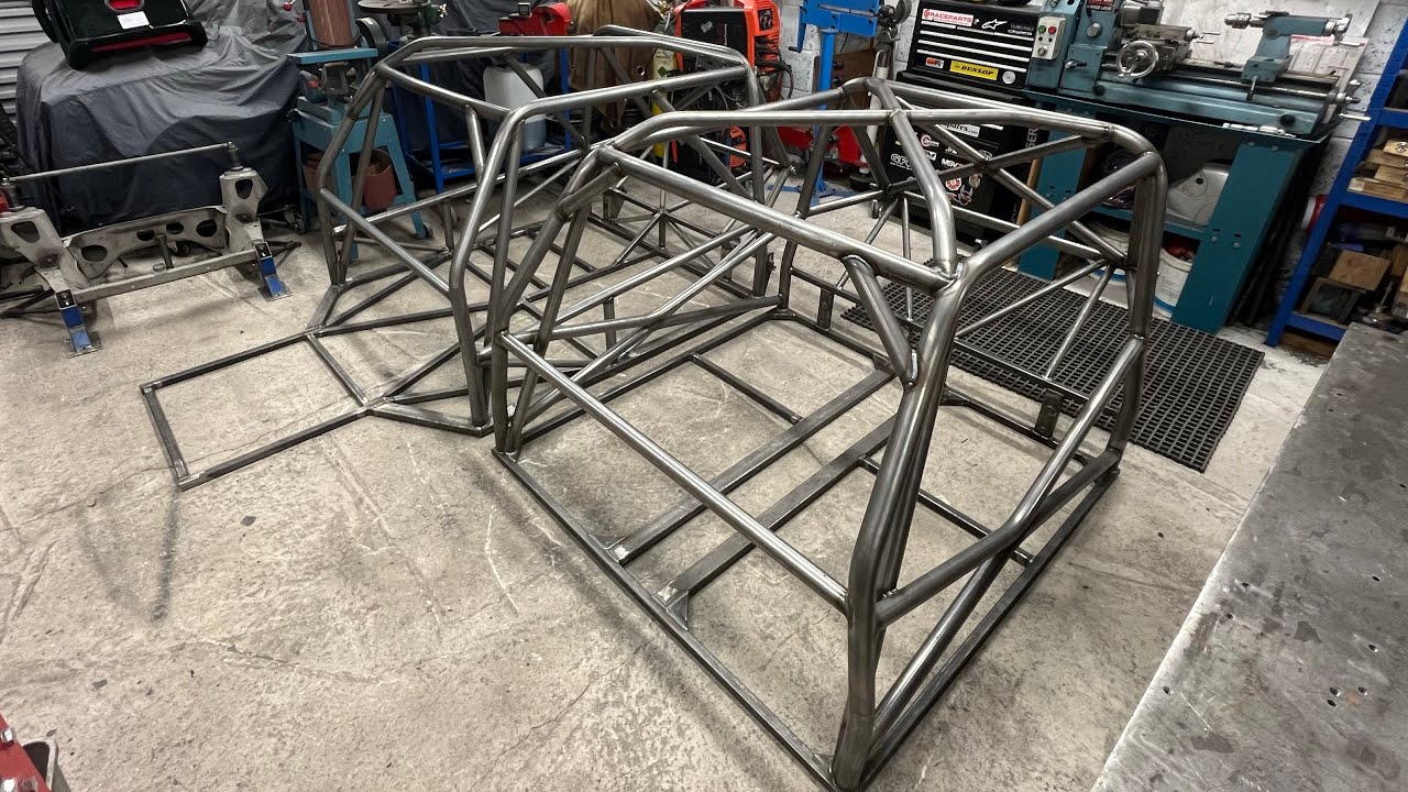 Comparison of the two classic mini spacframe chassis - YouTube