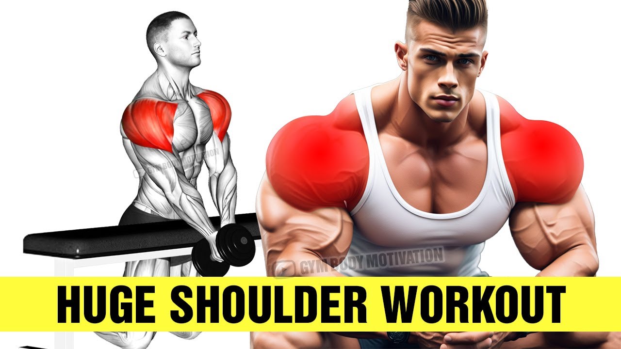 6 Best exercises for HUGE Shoulders - YouTube