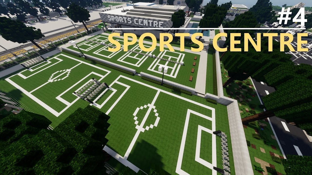 Constructing A City #4 (Sports Centre) Minecraft Timelapse - YouTube