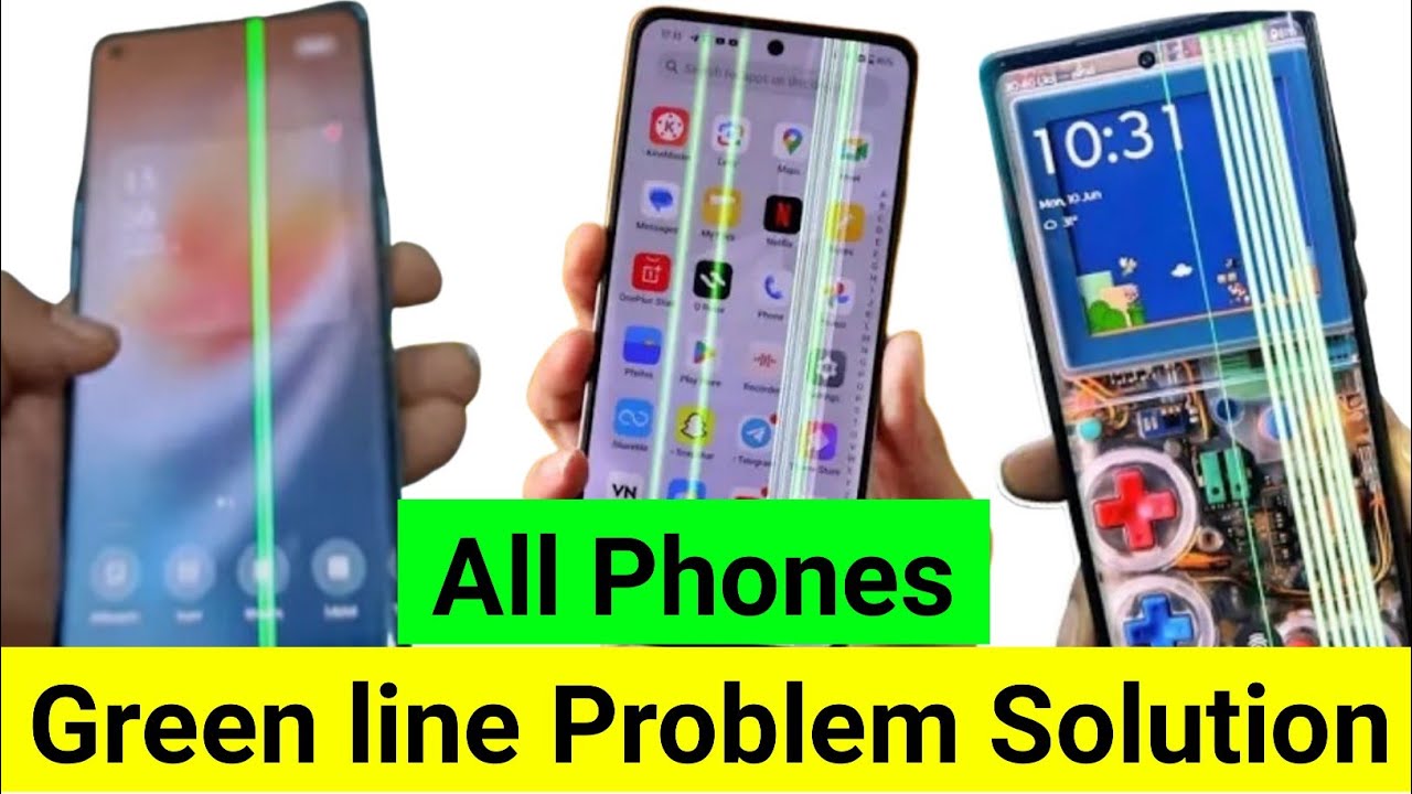 🔥how to fix green line on android | green line on phone screen | mobile ...