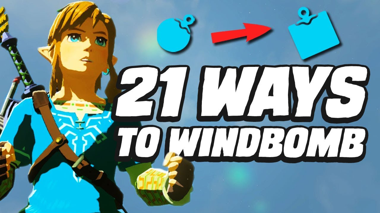 21 Ways To Windbomb In Breath of the Wild - YouTube