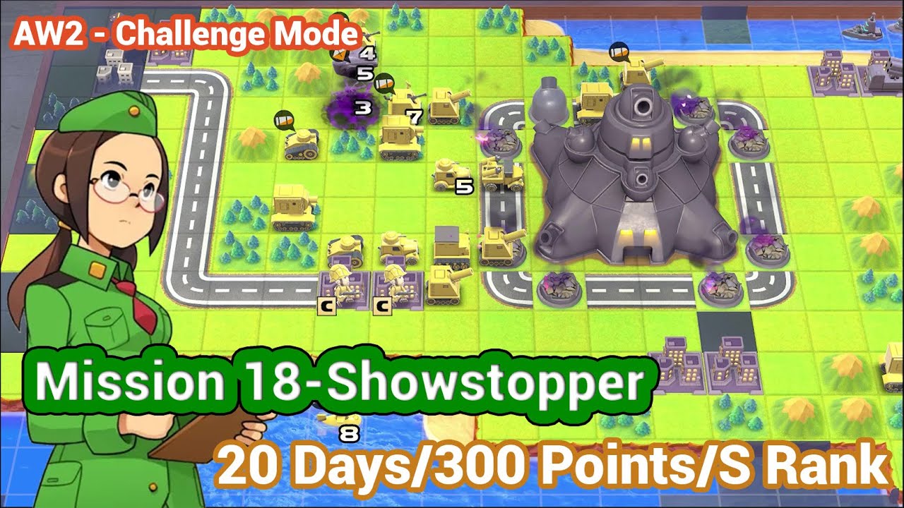 AW2 - Mission 18 - Showstopper - Challenge Campaign | Advance War 1+2 ...