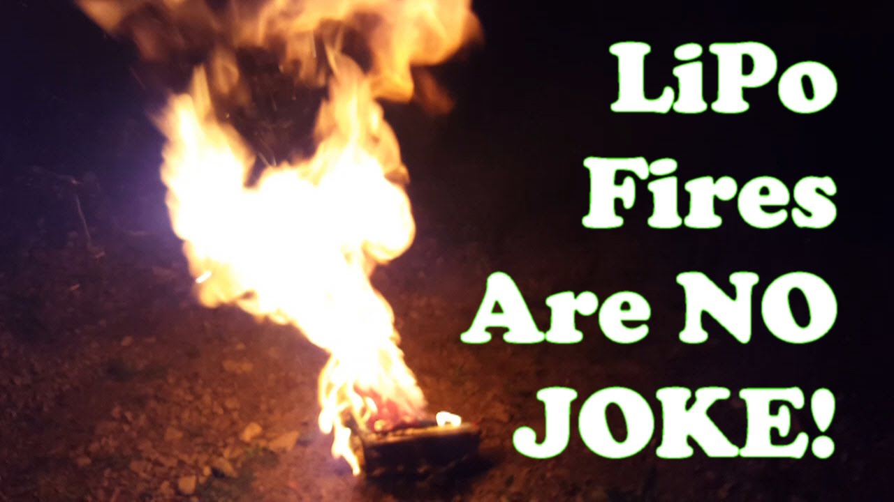 RC LiPo battery goes up in HUGE FLAMES! | super up close view + insane ...