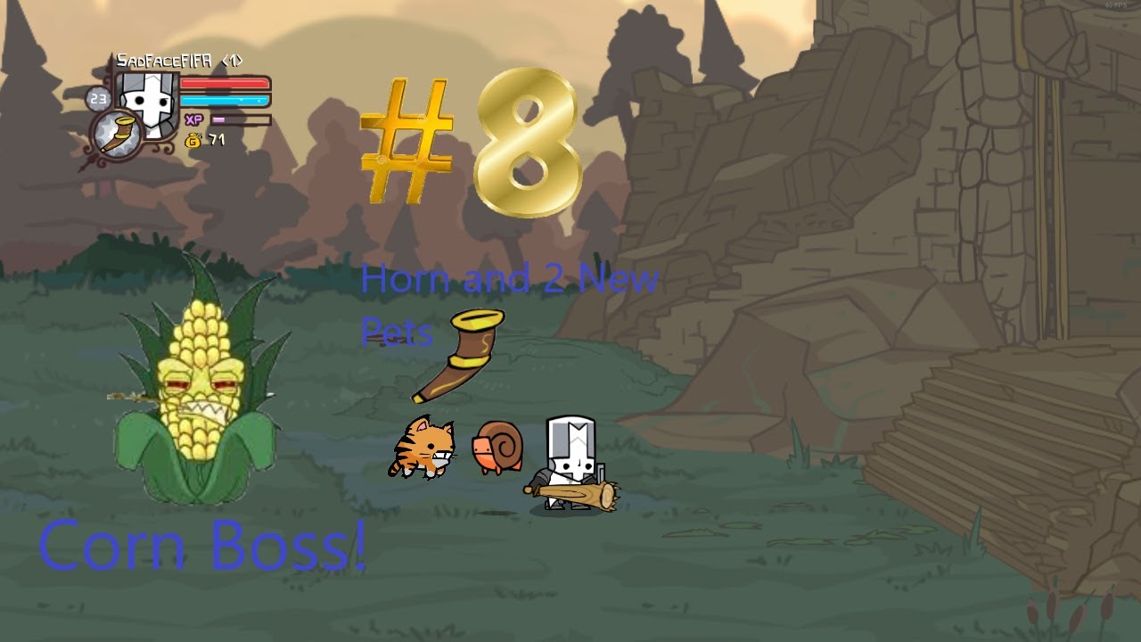 Castle Crashers Playthrough EP #8 Corn Boss Fight! - YouTube