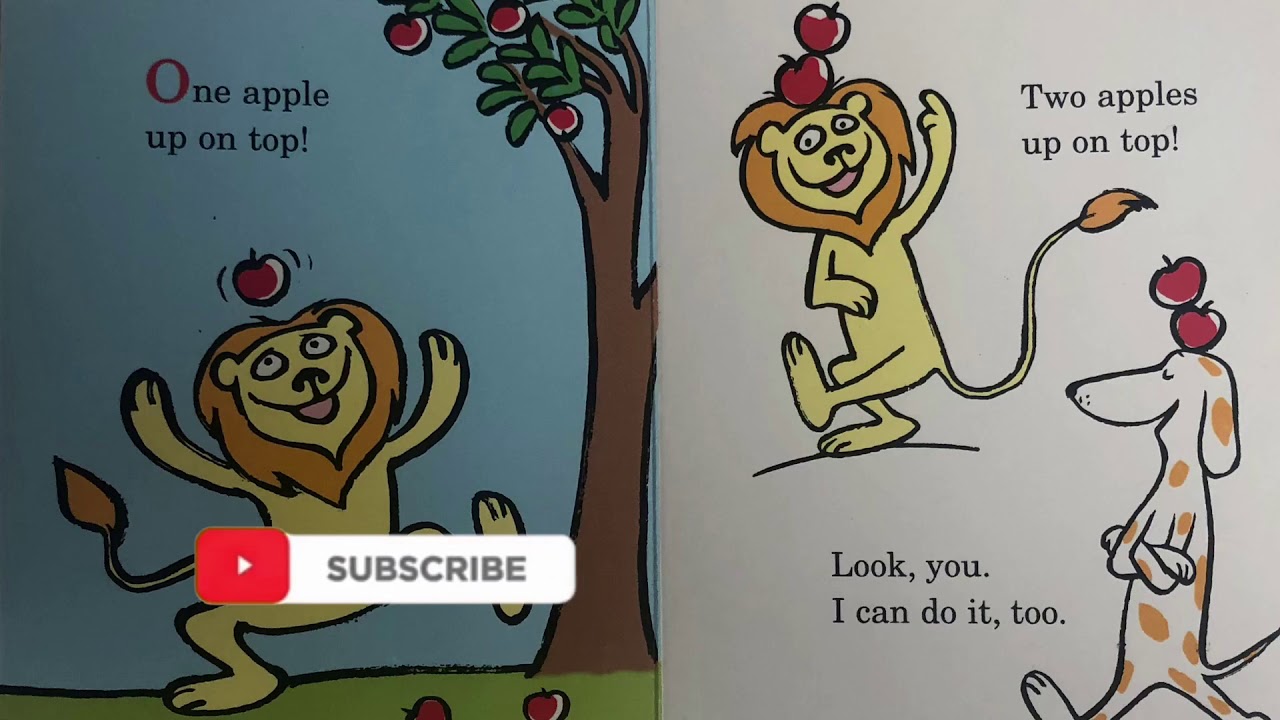 Rapping Dr. Seuss Rhyme Books Ten Apples Up On Top - YouTube
