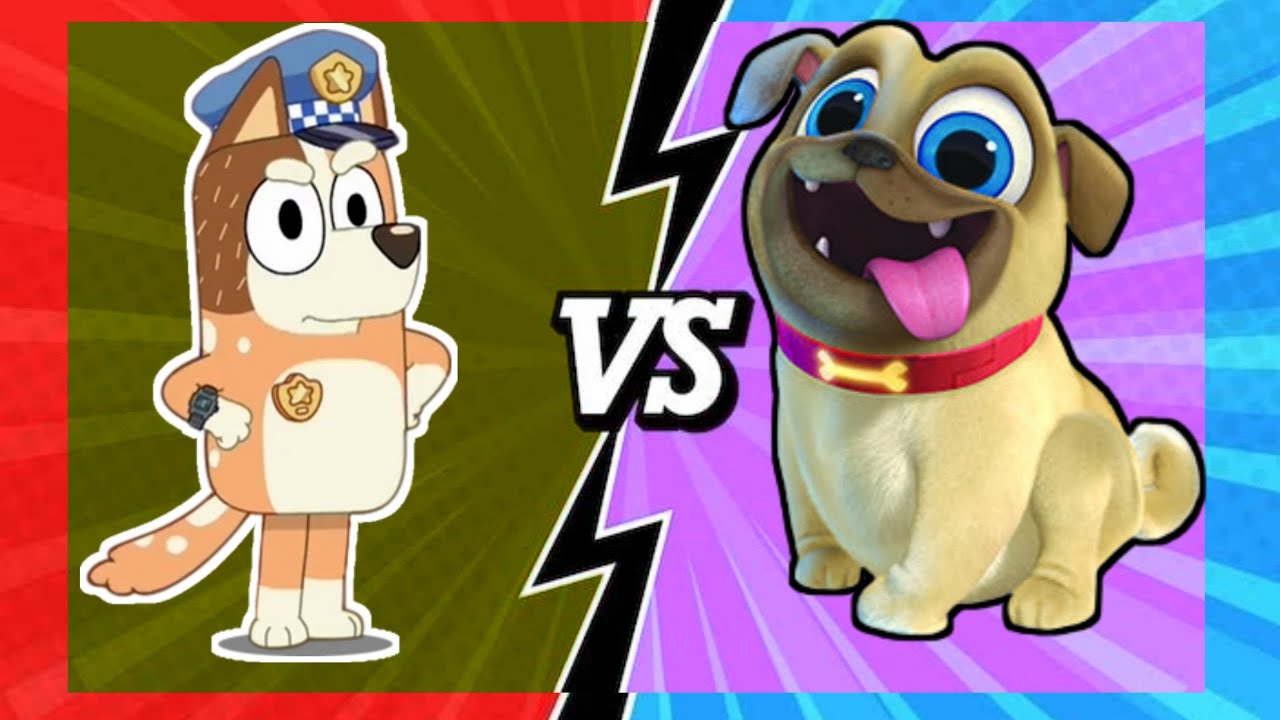 Puppy Dog Pals Rolly Vs Chilli | Bluey Characters Chilli | Who The Best ...