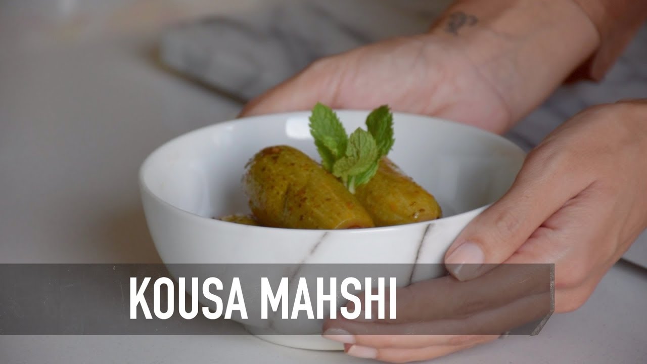 Syrian Koussa Mahshi | Meat & Rice Stuffed Zucchinis | Dalia's Kitchen ...