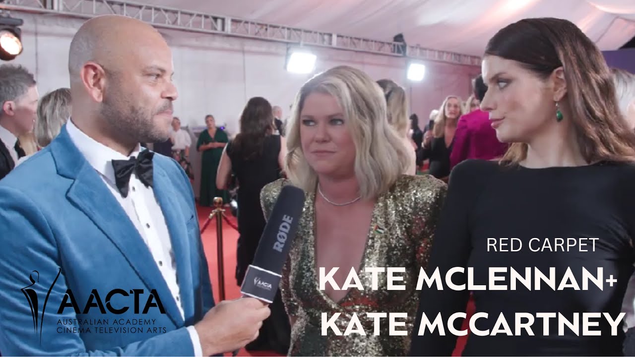 Kate McLennan and Kate McCartney on the Red Carpet | 2024 AACTA Awards ...