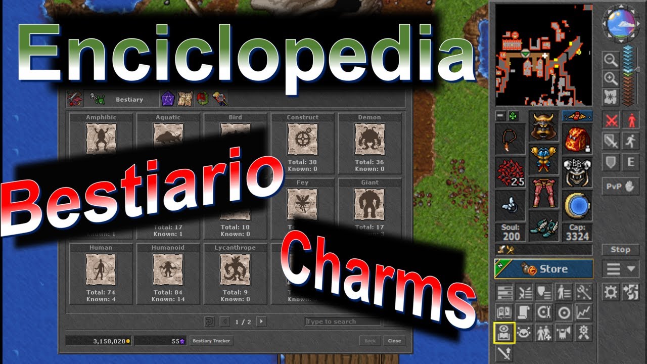 Guía de la enciclopedia de Tibia / Bestiario / Charms - YouTube