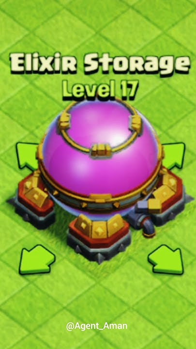 Upgrading Elixir Storage Level 1 to Max | coc #shortsfeed #viral #shortsviral - YouTube