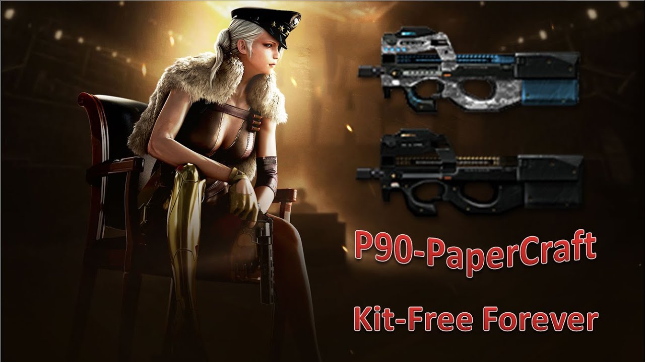 Cách làm súng P90 bằng giấy|Kit papercraft of P90 gun | Make P90 gun ...